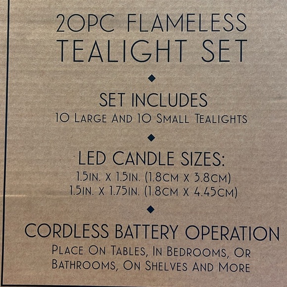 studio mercantile | Accents | Studio Mercantile 2 Pc Flameless Tealight ...